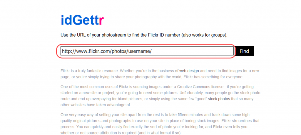 How To Get Flickr User ID - Get your Flicker User ID using Yahoo