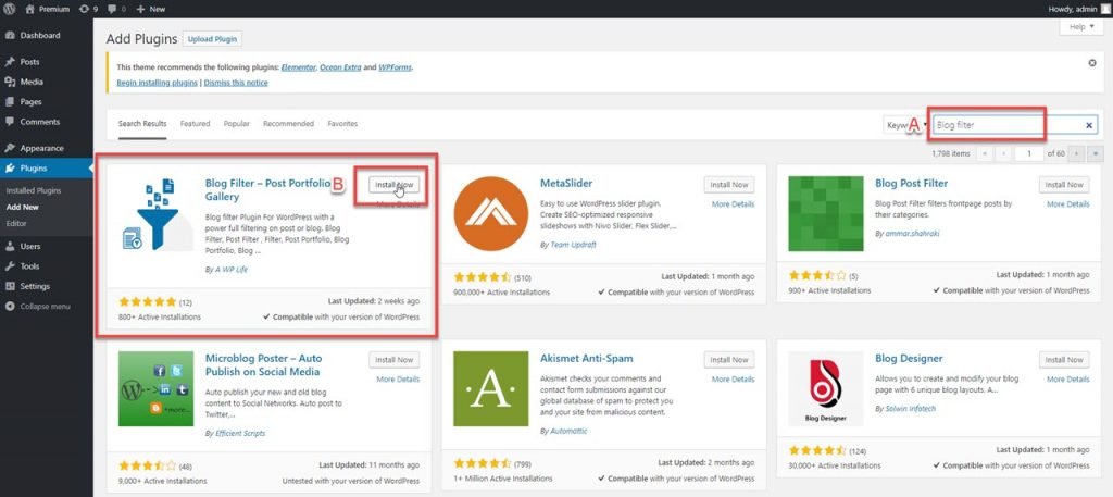 Filter Blog Posts For Specific Category - Category Wise Blog